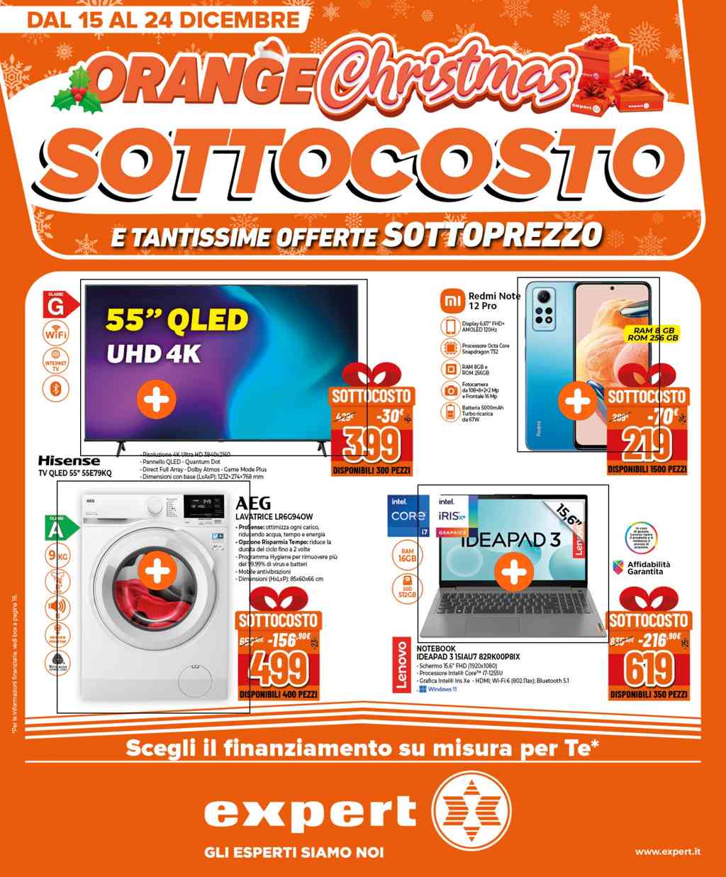Volantino Expert dal 15 al 24 dicembre 2023