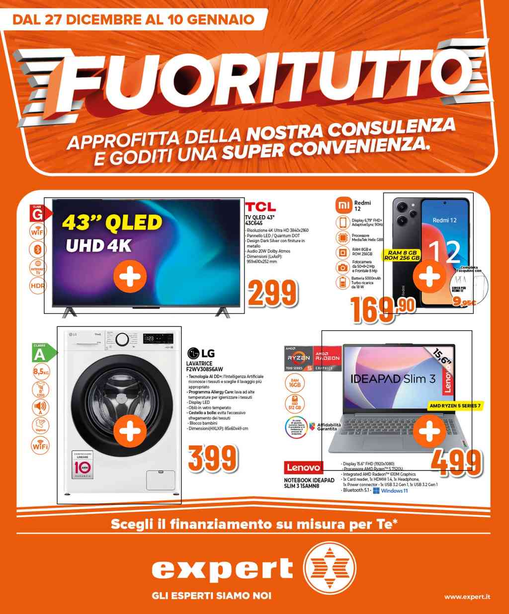 Volantino Expert dal 27 dicembre 2023 dal 10 gennaio 2024
