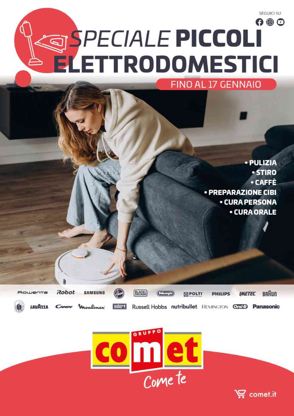 Volantino Comet Speciale Piccoli Elettrodomestici dal 5 al 17 gennaio 2024