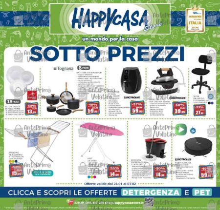 Volantino Happy Casa dal 24 gennaio al 7 febbraio 2024