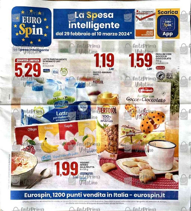 Volantino Eurospin dal 12 maggio 2025 in anteprima