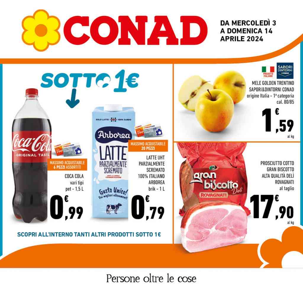 Volantino Conad Campania dal 3 al 14 aprile 2024