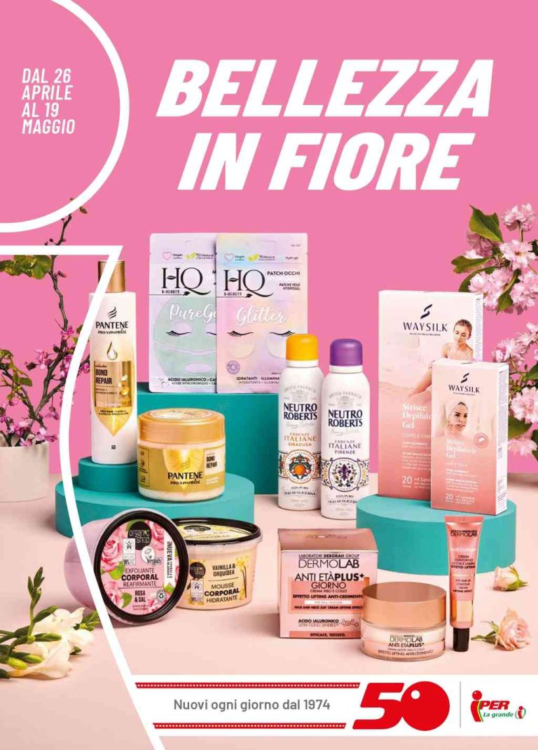 Volantino Iper Bellezza in Fiore dal 26 aprile al 19 maggio 2024