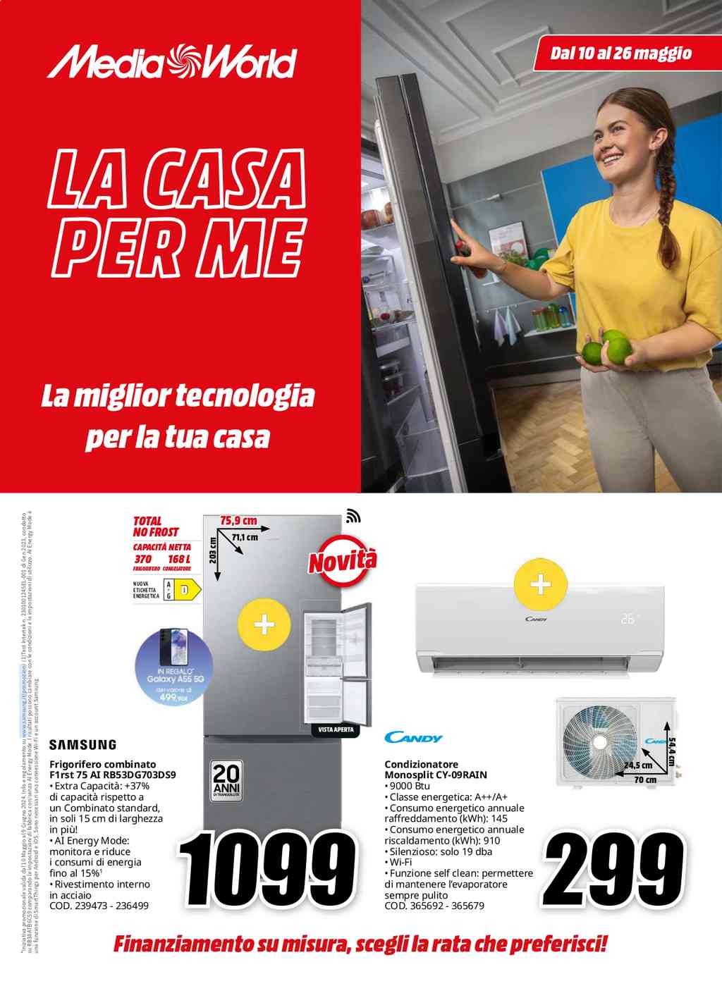 Volantino Mediaworld dal 10 al 26 maggio 2024