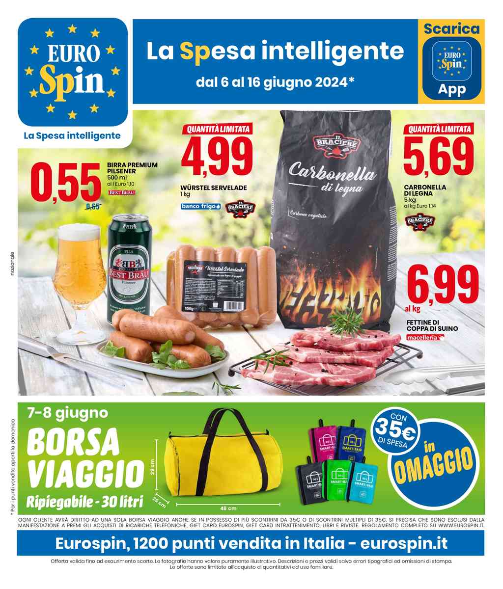 Volantino Eurospin dal 6 al 16 giugno 2024