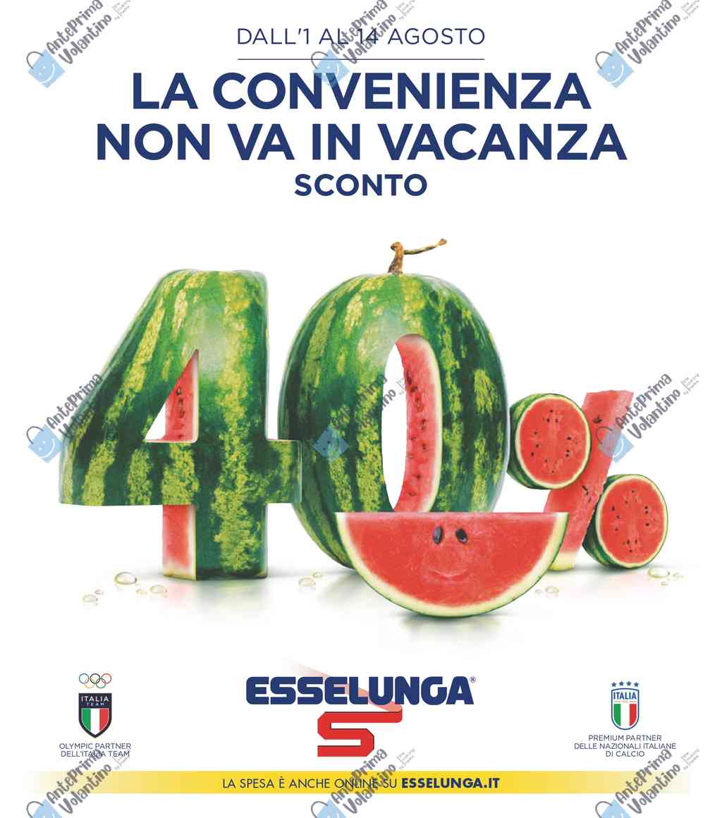 Anteprima Volantino Esselunga