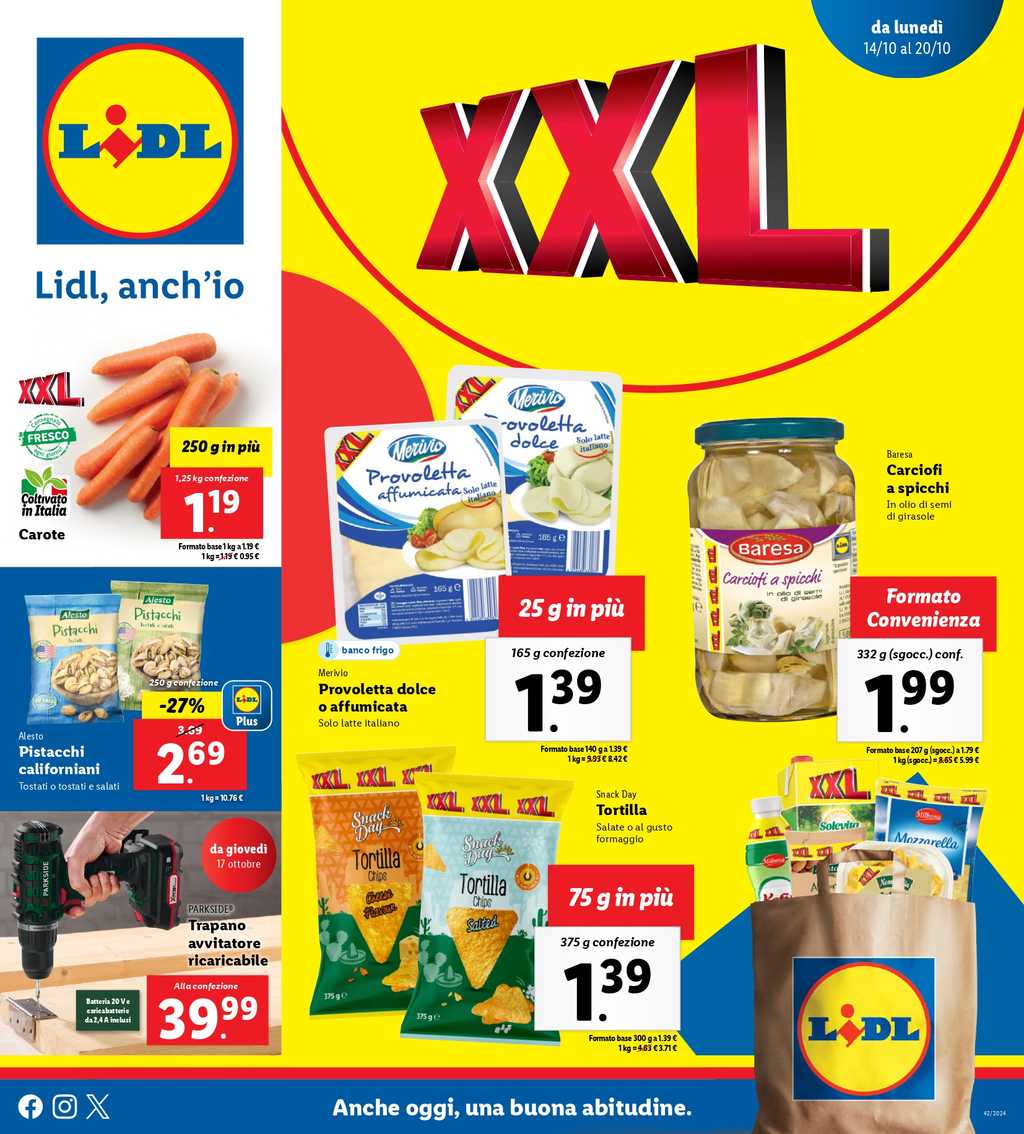 Volantino Lidl dal 14 al 20 ottobre 2024