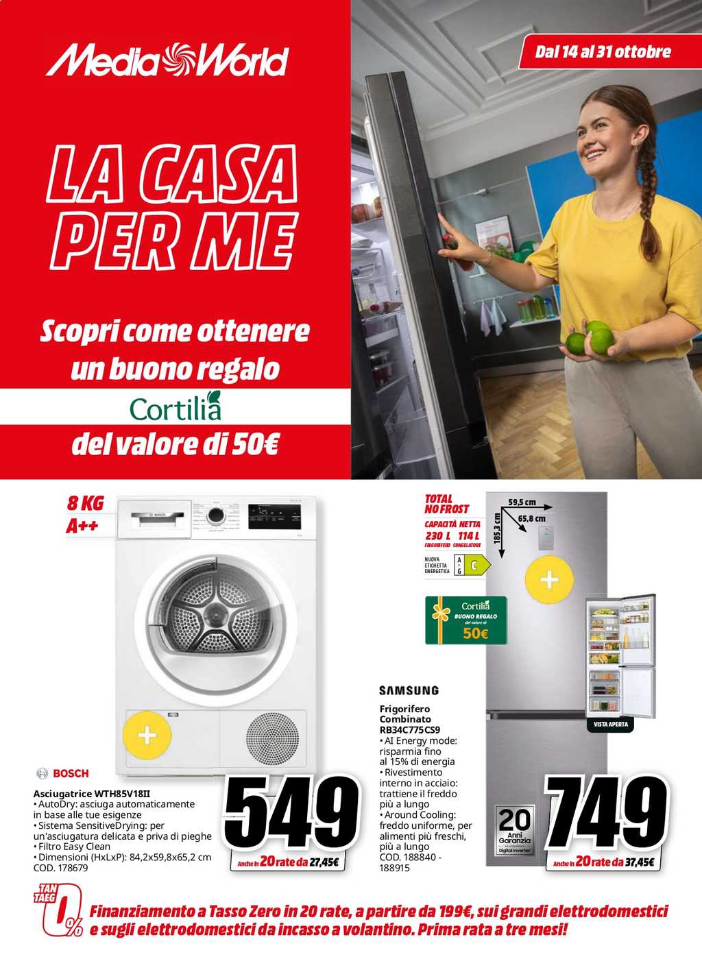 Volantino Mediaworld Casa dal 14 al 31 ottobre 2024