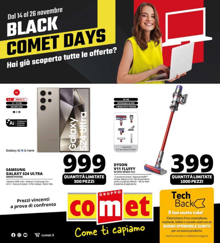 Anteprima volantino Comet e offerte