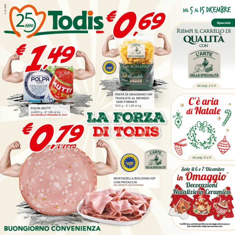 Volantino Todis anteprima prossima settimana