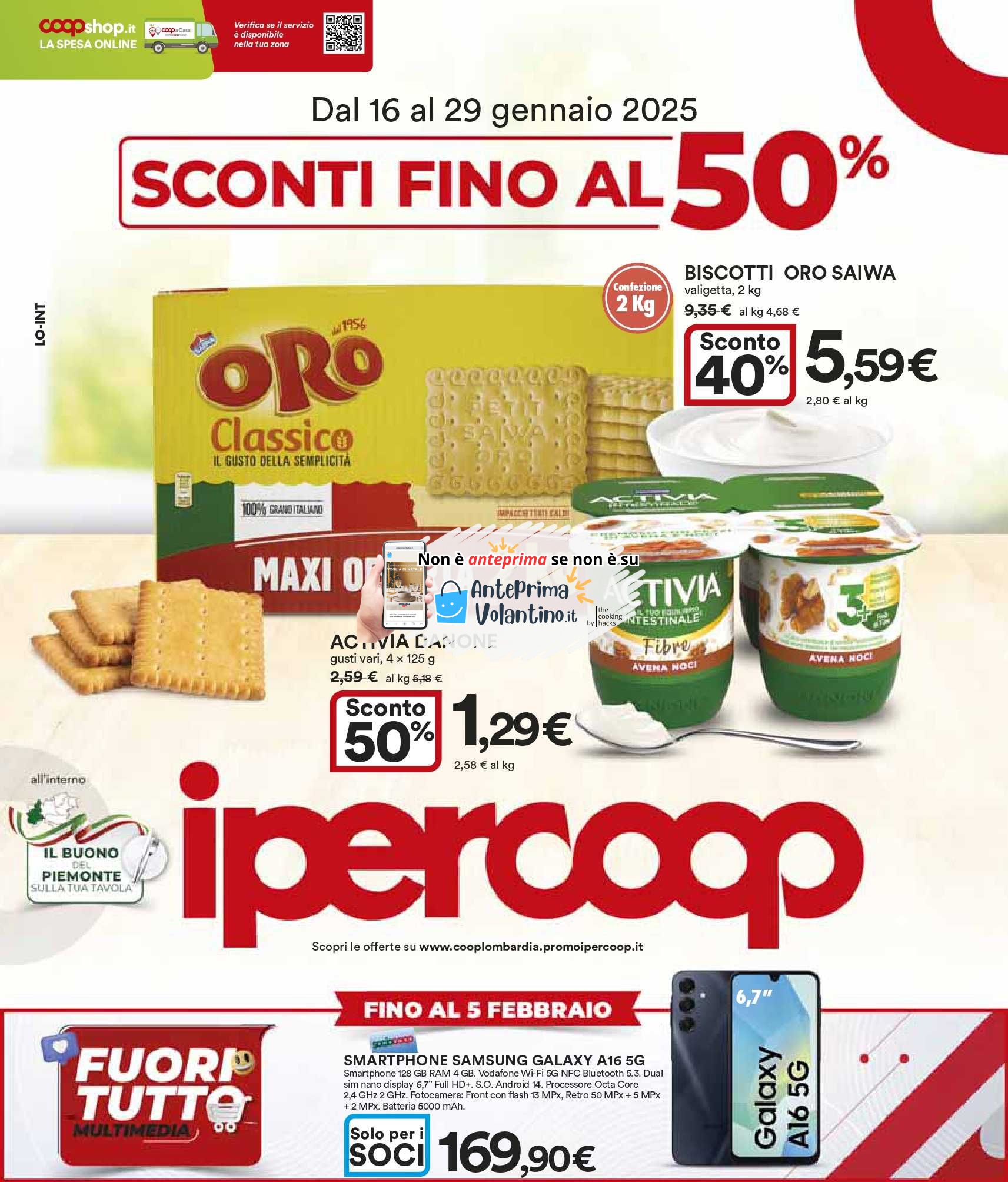 Volantino Coop e Ipercoop anteprima prossima settimana