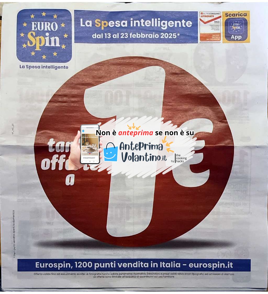 Volantino Eurospin dal 28 aprile 2025 in anteprima