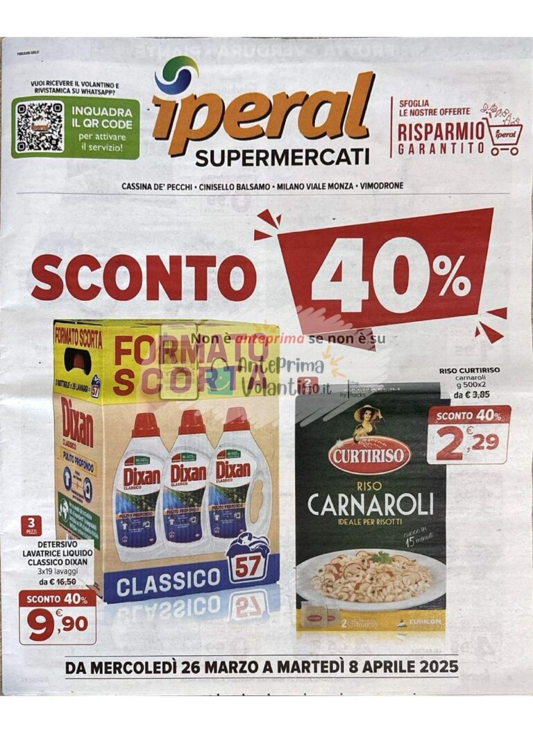 Anteprima nuovo Volantino Iperal