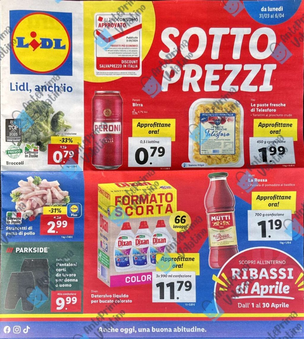 Anteprima Volantino Lidl dal 24 marzo 2025