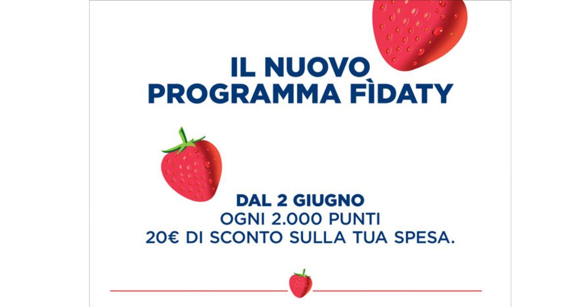 Fidaty Esselunga: nuovo programma 2025, ogni quanti euro