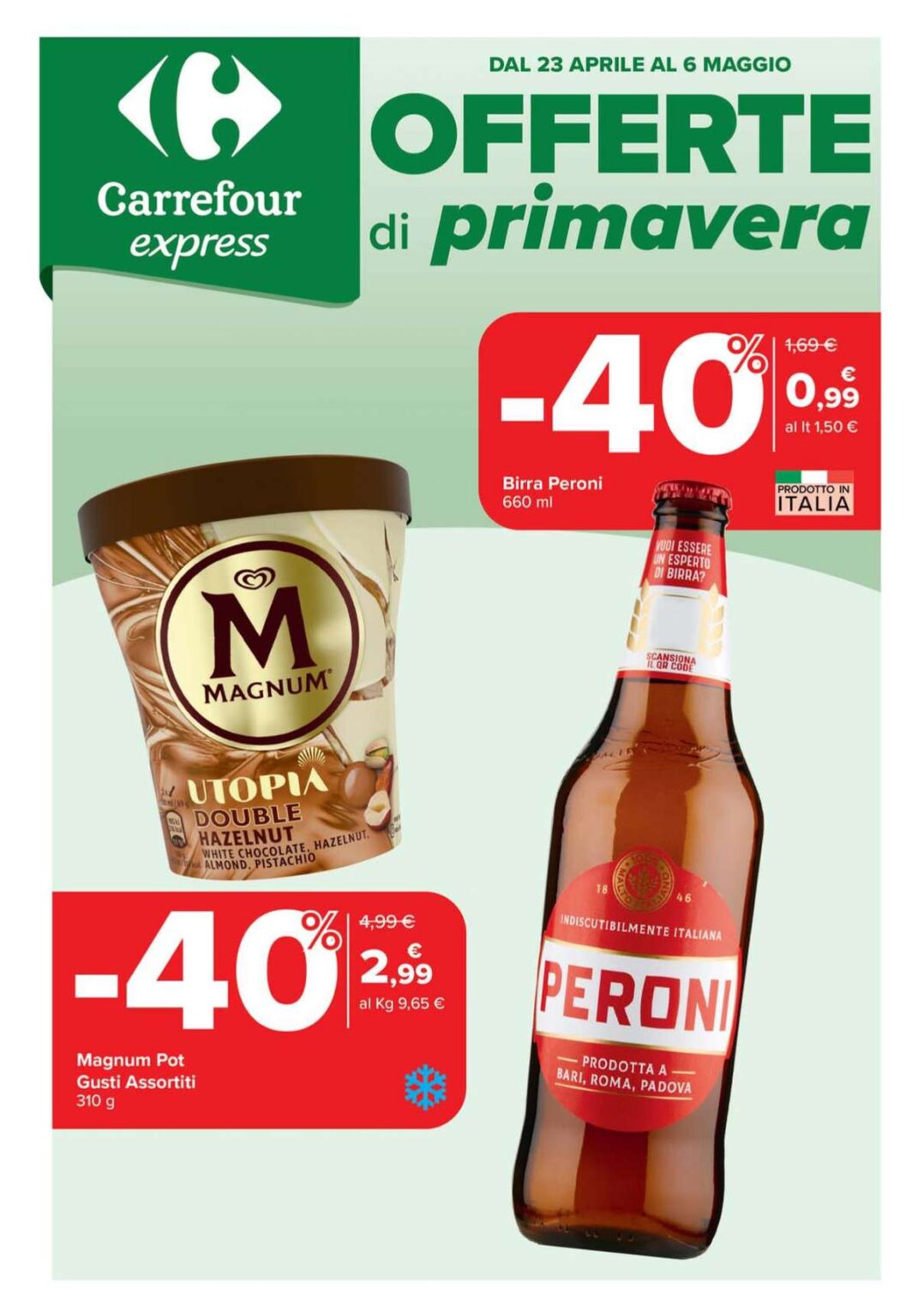 Anteprima volantino Carrefour Market, Express e Iper