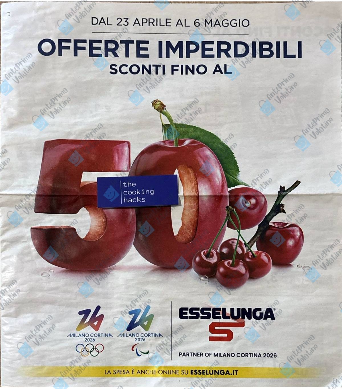 Volantino Esselunga anteprima prossima settimana