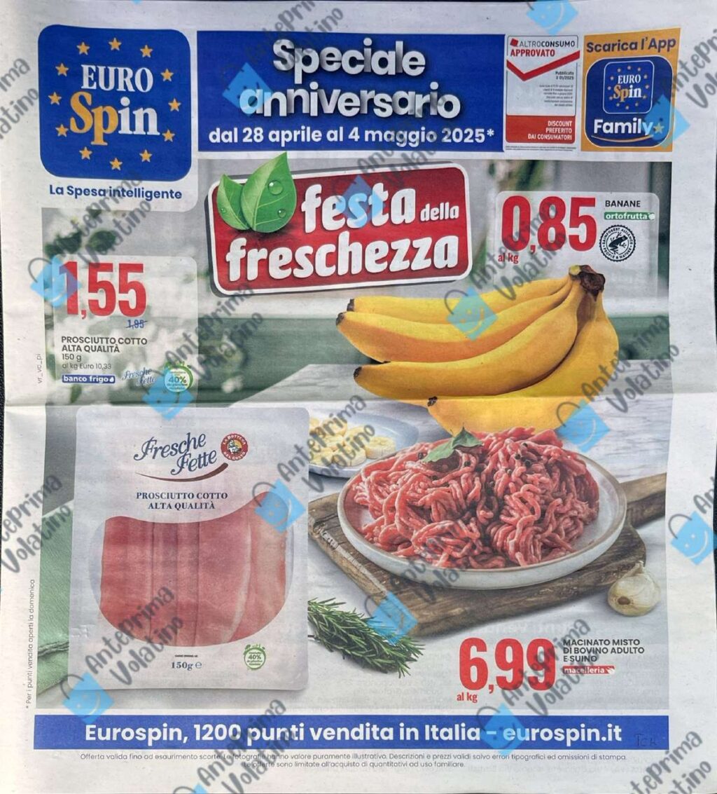 Volantino Eurospin dal 28 aprile 2025