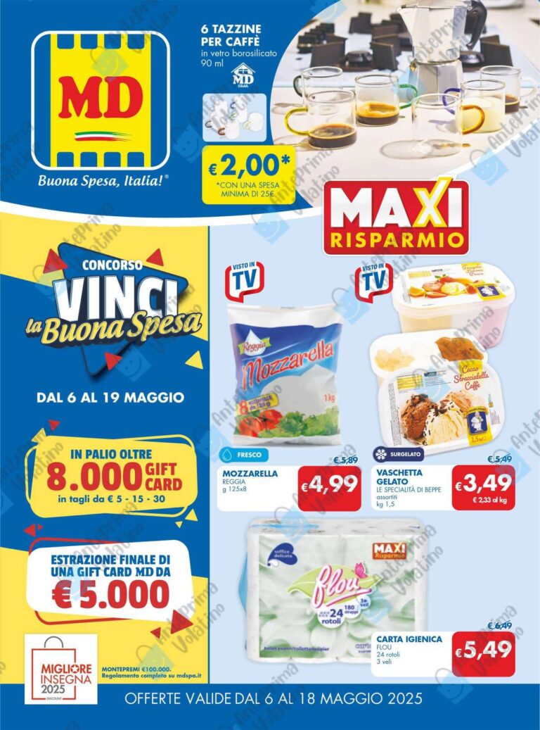 Volantino MD dal 25 marzo al 6 aprile 2025