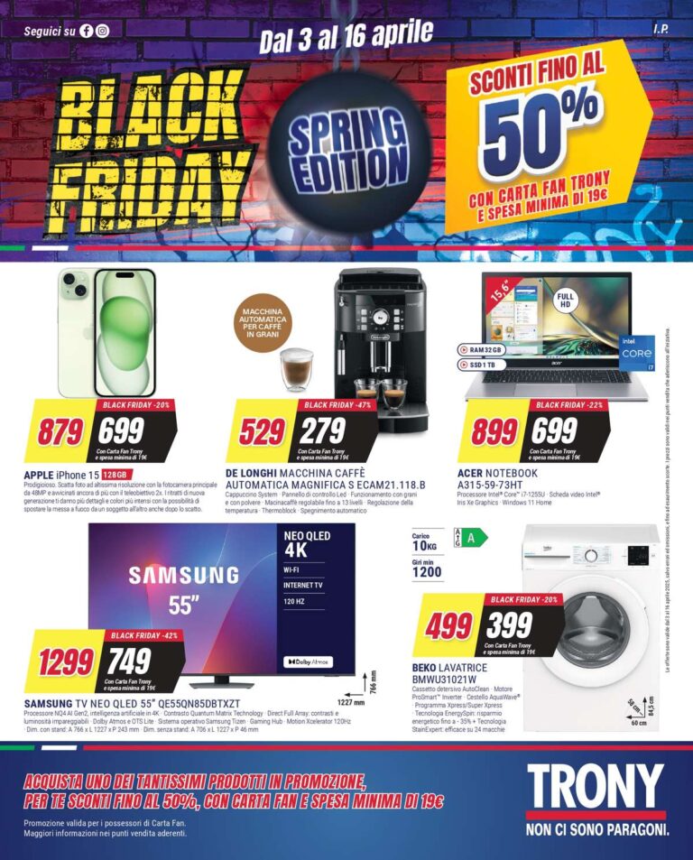 Anteprima nuovo volantino Trony