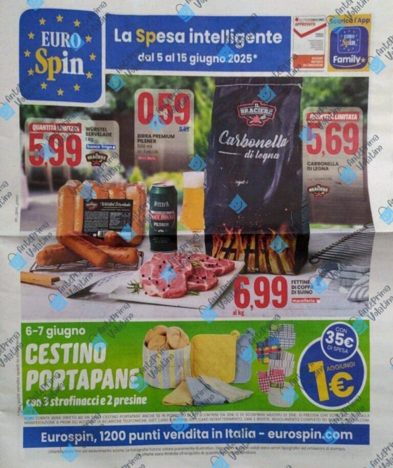 Volantino Eurospin prossima settimana anteprima