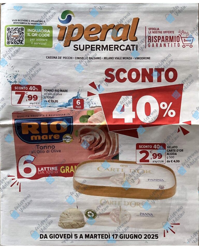 Volantino Iperal dal 5 giugno 2025