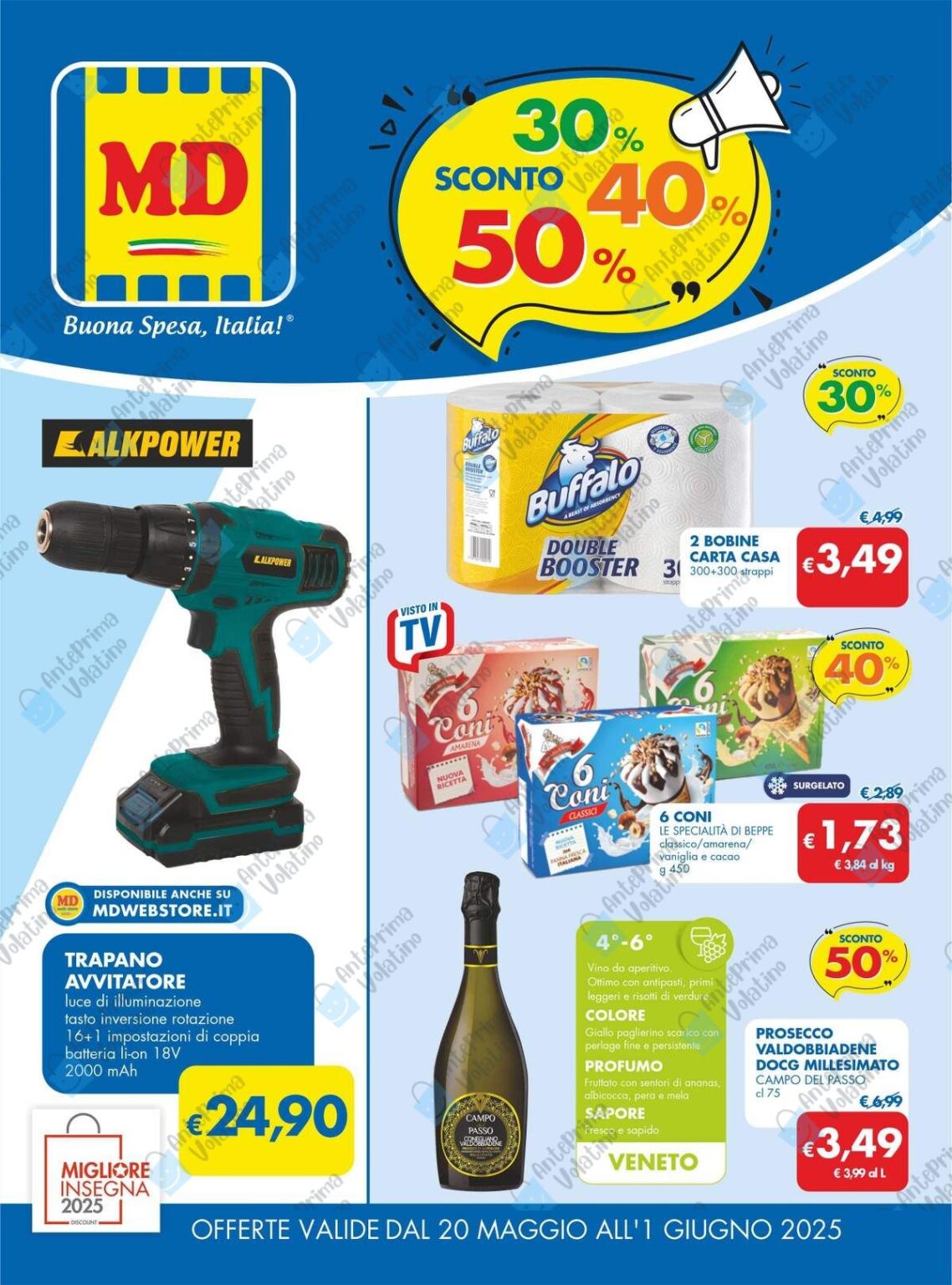 Volantino MD dal 20 maggio 2025