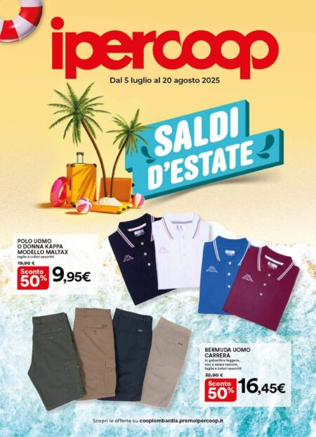 Volantino Ipercoop Saldi d’Estate dal 5 luglio 2025