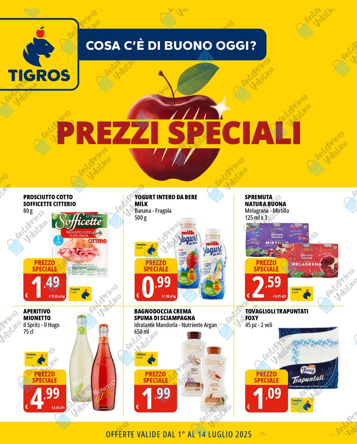 Volantino Tigros Prezzi Speciali dal 1 luglio 2025