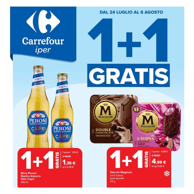Anteprima volantino Carrefour Market, Express e Iper