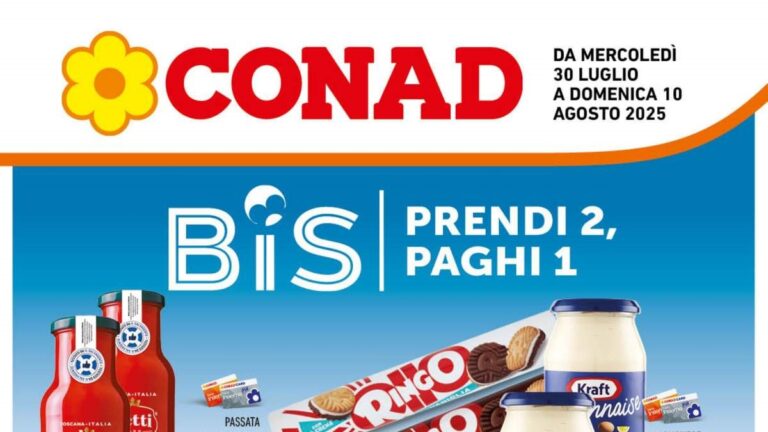 Volantino Conad Campania dal 30 luglio 2025