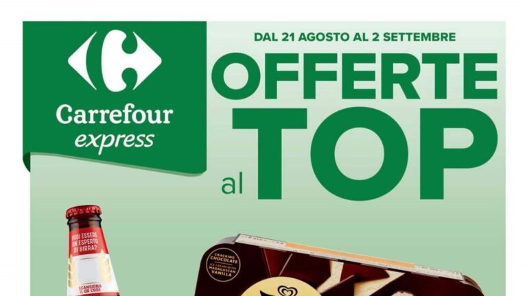 Volantino Carrefour Express dal 21 agosto 2025