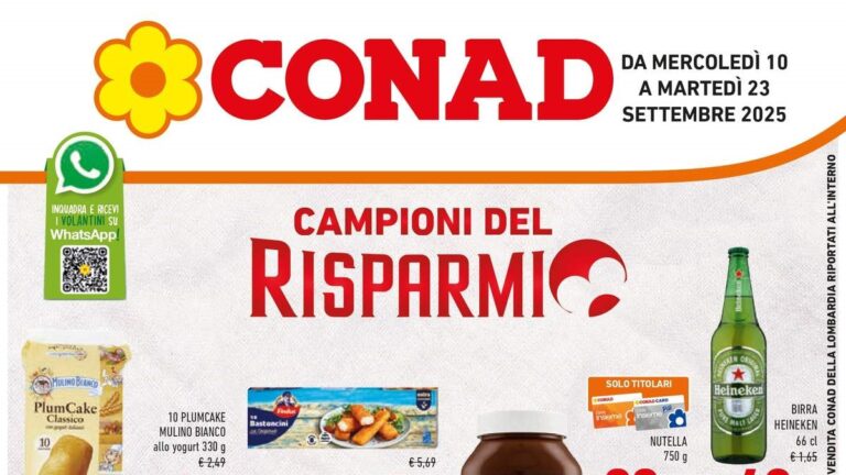 Volantino Conad dal 10 settembre 2025