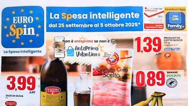 Volantino Eurospin prossima settimana anteprima