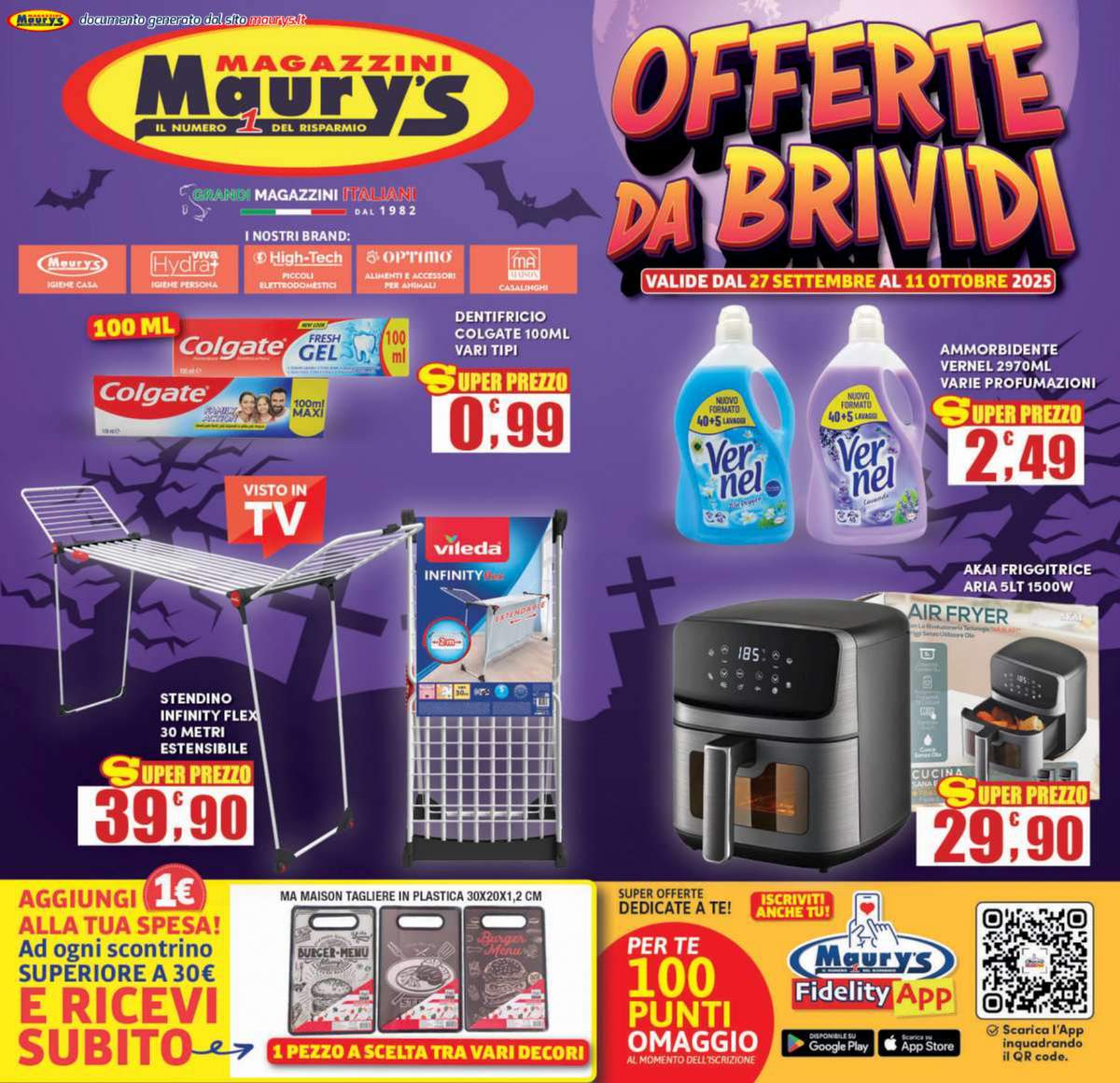 Volantino Maury’s dal 27 settembre 2025
