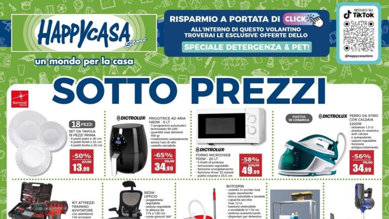 Anteprima nuovo Volantino Happy Casa