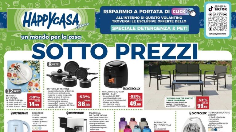 Anteprima nuovo Volantino Happy Casa