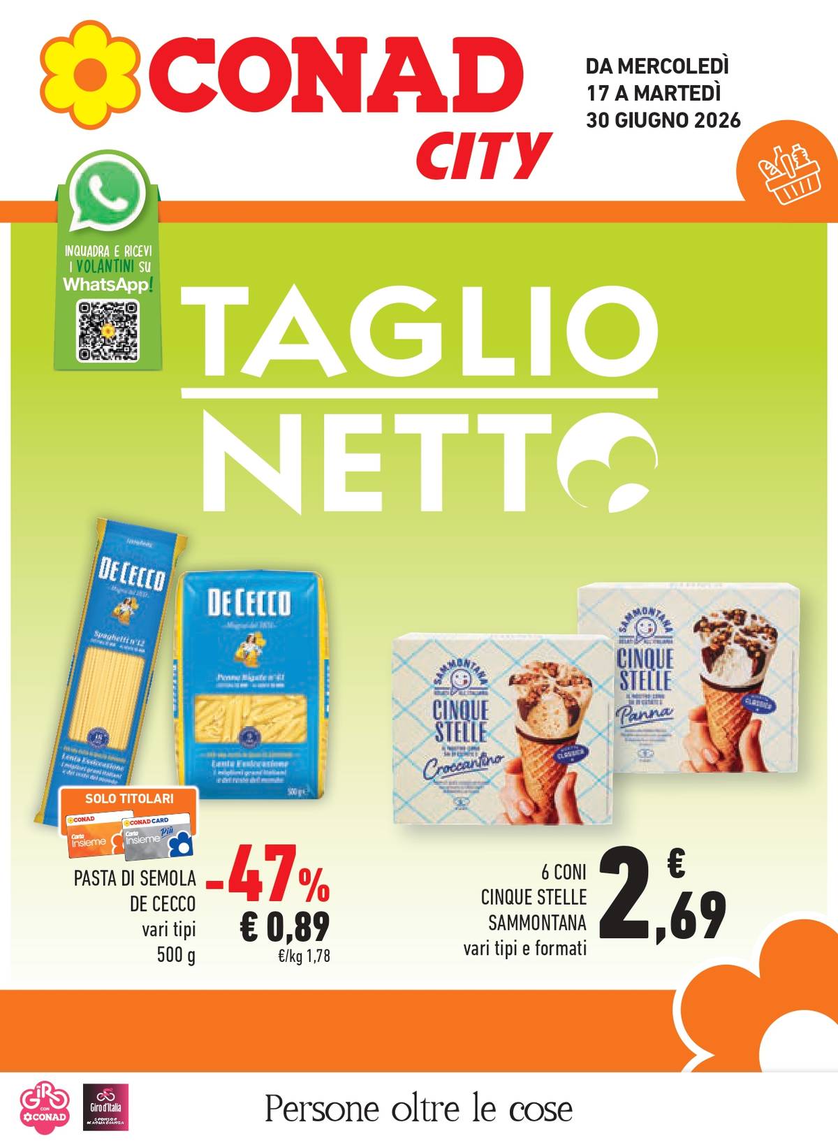 Volantino Conad City dal 17 giugno 2026